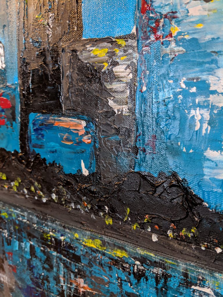 SOLD! Abstract Cityscape by Amy Provonchee-Portland - Art by Amy Provonchee